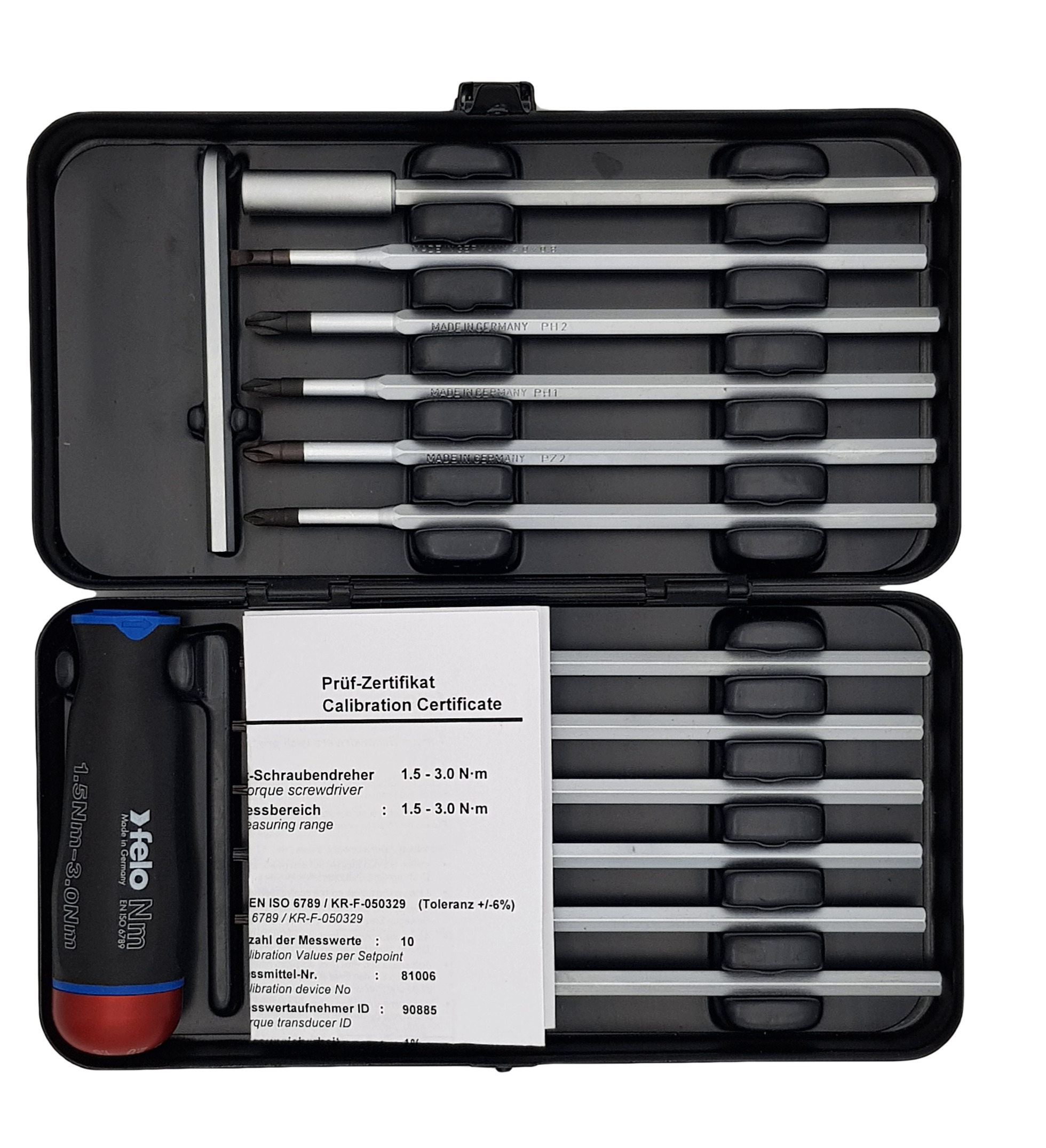 Set Felo Nm-Box sa moment šrafciger 1,5-3,0 Nm i nastavci SL/PH/PZ/TX ...