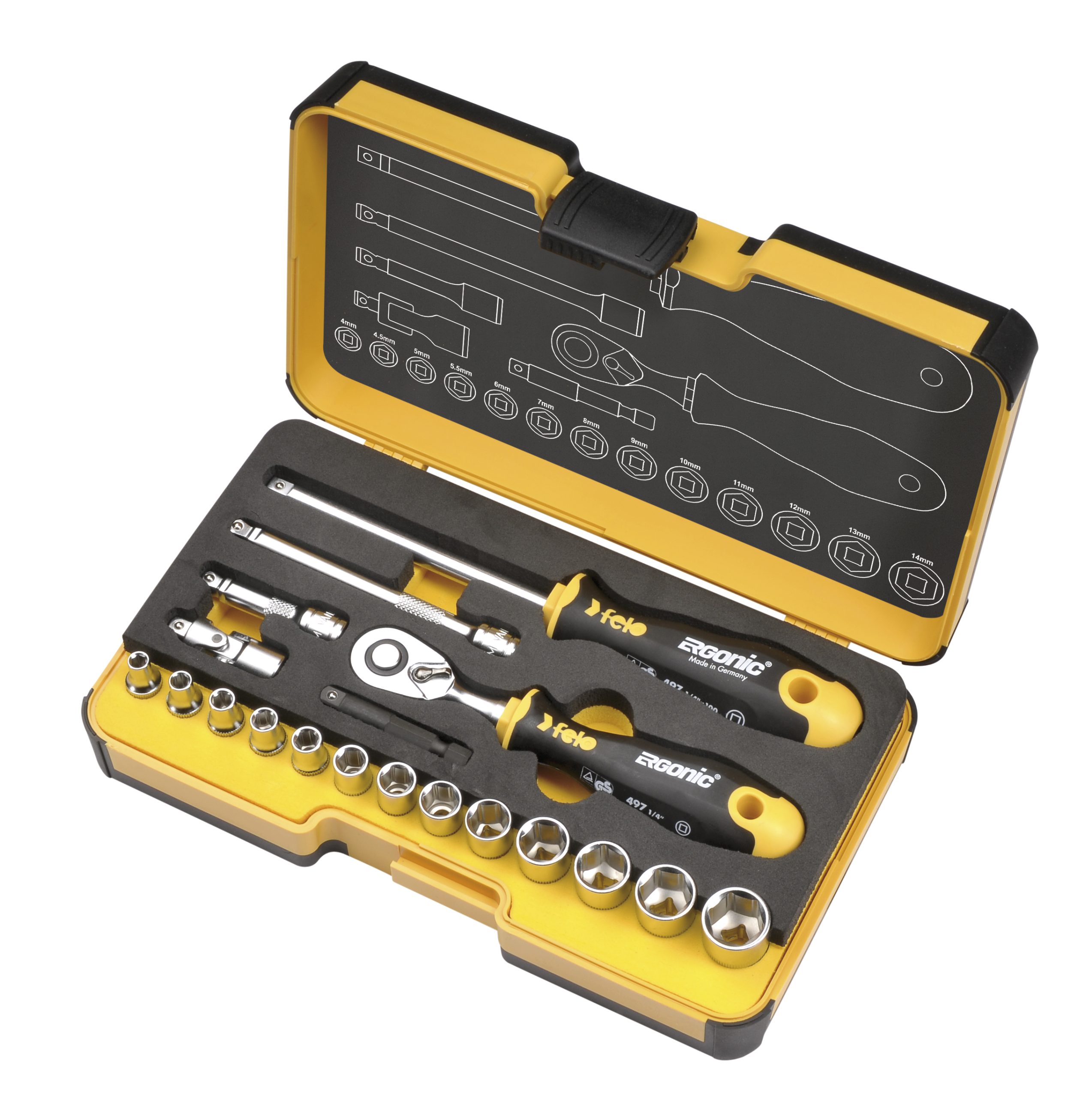 Set alata Felo XL-Strongbox R-GO 19 Inch sa čegrtaljkom 05781956 19 kom ...